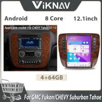China Viknav Car Radio For GMC-Yukon/Chevy Suburban Tahoe Auto AC (2007-2013)12.1 Inch Android 13 IPS Touch Screen Navigation for sale