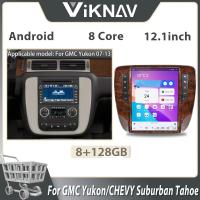 China Viknav Car Radio For GMC-Yukon/Chevy Suburban Tahoe Auto AC (2007-2013)12.1 Inch Android 13 IPS Touch Screen Navigation for sale