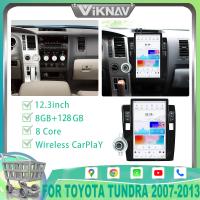 China 13.6 Inch Android Auto Stereo For 2007-2013 Toyota Tundra Navigation GPS Multimedia DVD Player Wireless Carplay 4G for sale