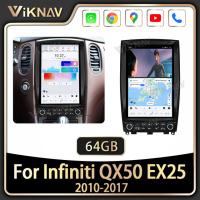China Viknav Car Radio For Infiniti QX50 EX25 (2010-2017) multimedia player Touch Screen Stereo GPS Navigation Audio for sale