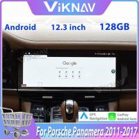 China Viknav Car Radio For Porsche Panamera(2010-2016)12.3 inch Blue light screen Multimedia Player GPS Navigation DVD Auto for sale