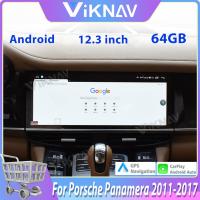 China Viknav Car Radio For Porsche Panamera(2010-2016)12.3 inch Blue light screen Multimedia Player GPS Navigation DVD Auto for sale