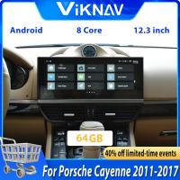China Viknav Car Radio For Porsche Cayenne (2011-2017) 12.3 inch Vehicle Stereo Carplay Multimedia Player GPS Navigation for sale