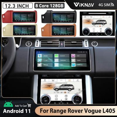 China 12.3inch Android car radio For Range Rover Vogue L405 2013-2020 AC Touching Screen Multimedia Player Navigation Stereo for sale