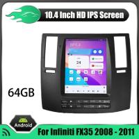 China Viknav Car Radio For Infiniti FX35 (2008-2011) 10.4 inch GPS Navigation Stereo Auto Multimedia Video Player HD Screen for sale
