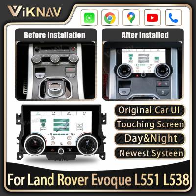 China Air Condition Panel For Land Rover Evoque L551 L538 2012-2018 Wide Angle Car Radio display Touch LCD Screen Control for sale