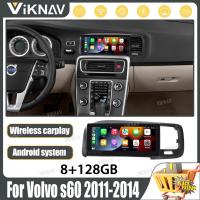 China Viknav Car Radio For Volvo S60 (2011-2014) 8.8 inch Stereo Tesla Style Multimedia Player GPS Navigation DVD Head Unit for sale