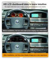 China Viknav IPS Screen For BMW 7 Series E65 E66 (2001-2008) 12.3 inch Upgrade Smart Cluster Digital Dashboard Speedometer for sale
