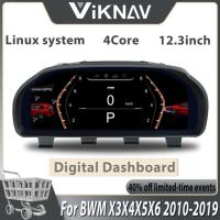 China Viknav For BMW X3 X4 X5 X6 (2010-2019) 12.3 inch Car Digital Dashboard Panel Virtual Instrument Cluster LCD Speedometer for sale