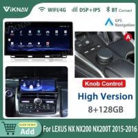 China Viknav Car Radio For LEXUS NX NX200 NX200T (2015 2016) 12.3 inch Touch Screen Carplay Car GPS Navigation Multimedia for sale