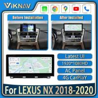 China Viknav Car Radio For LEXUS NX (2018-2020)12.3 inch Touch Screen Wireless Carplay GPS Navigation LCD Display Screen for sale