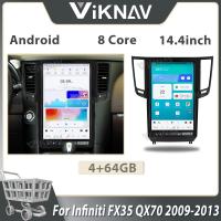 China Viknav Car Radio For Infiniti FX35 QX70 (2009-2013)14.4 inch Multimedia Player Stereo Latest Tesla GPS Navigation for sale