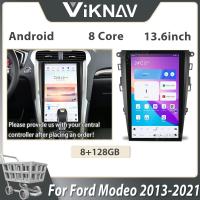 China Viknav Car Radio For Ford Mondeo (2013-2021) 13.6 inch Android Auto Audio 8 Core Wireless CarPlay GPS Screen Multimedia for sale