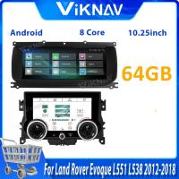 China Viknav Car Radio For Land Rover Evoque L551 L538 (2012-2018) 10.25 inch With AC Air Conditioning Panel Climate Control for sale