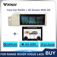 China Viknav Car Radio For Range Rover Vogue L405 (2013-2020) 12.3 inch With AC Touching Screen Multimedia Player Navigation for sale