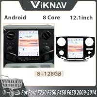 China Viknav Car Radio For Ford F250 F350 F450 F650 (2009-2014) 12.1 inch Android 13 Auto Multimedia GPS Navigation Head Unit for sale