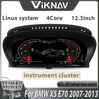 China Viknav For BMW X5 E70 (2007-2013) 12.3 inch Digital Dashboard Car Panel Vehicle Accessories Smart Display Cluster HD LCD for sale