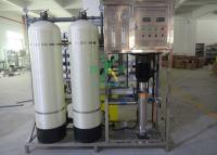China Brackish Water Reverse Osmosis System 1000LPH FRP Tank Industrial RO Water Treatment for sale
