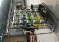 China Brackish Water Reverse Osmosis System 1000LPH FRP Tank Industrial RO Water Treatment for sale