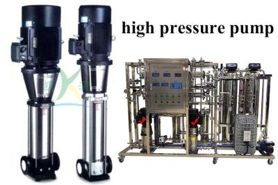 China High Pressure Pure Water Pump Reverse Osmosis System With SS304/SS316 Material for sale