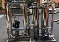 China 500LPH RO Water Treatment System Stainless Steel Two Stage Ultrapure Water Equipment 220V for sale