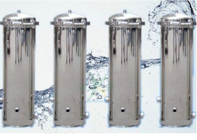 China SUS 304 Stainless Steel Cartridge Filter Housing 5um Precision Security Filter 60C for sale