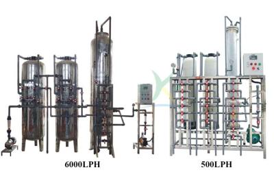 China Industrial Ion Exchange Water Treatment Plant 3000LPH 4KW 220V Pure Water System for sale