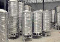 China Round Insulated Stainless Steel Water Tank 304 Cold Water Storage Equipment 0.5T to 20T Customized for sale
