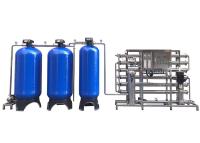 China Blue Fiber Glass 3TPH Water Softener System for Underground Water Purification for sale