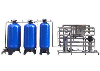 China Blue Fiber Glass 3TPH Water Softener System for Underground Water Purification for sale