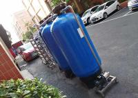 China Blue Fiber Glass 3TPH Water Softener System for Underground Water Purification for sale