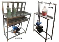 China Manual Bottle Washing and Filling Machine 100ml to 50L Stainless Steel 304 for sale