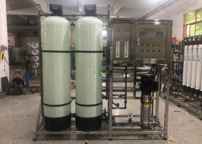China FRP 1500LPH Reverse Osmosis Water Treatment Plant Borehole Purification High Desalination System for sale