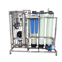China FRP Reverse Osmosis Filtration System 500L RO Mineral Pure Water Desalination Machine with Sand Filter for sale