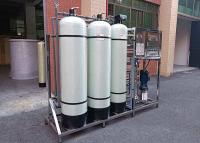 China 1500LPH FRP RO Plant Water Treatment Filter Drinking Water Purification Machine With Softener for sale