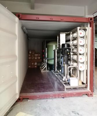 China 50000GPD Industrial Agriculture Reverse Osmosis RO System Underground Well Water Treatment Plant Mobile Container 55KW for sale