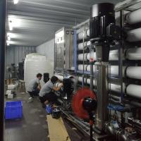 China 50000GPD Industrial Agriculture Reverse Osmosis RO System Underground Well Water Treatment Plant Mobile Container 55KW for sale