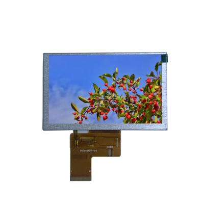 China 500nits Small TFT LCD Display 5in 800x480 40Pin Tft Lcd Color Monitor 50 70 Degree Viewing Angle for sale