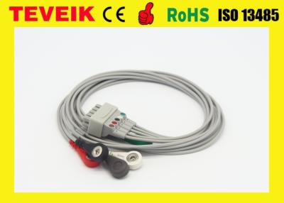 China GE Marquette ECG Cable with 5 leads Snap AHA for Eagle 1000,3000, 4000 for sale