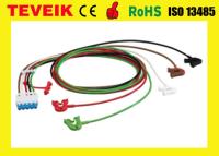 China HP Medical Patient Monitor M1971A ECG Cable 5 leads Clip IEC for sale