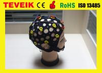 China Silver chloride electrode 20 leads EEG Cap , EEG cap for EEG machine,eeg hat for sale