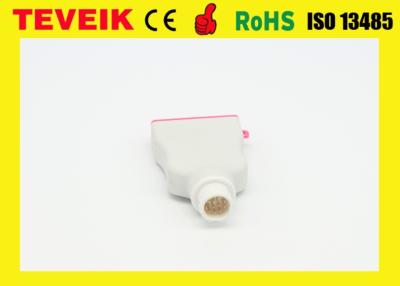 China Round 12 Pin Ecg Trunk Cable / HP Adaper For Patient Monitor , White Color for sale