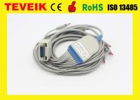 China ECG cable with integrated 10 lead wires for Fukuda ME EKG machine for sale
