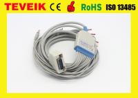 China ECG cable with integrated 10 lead wires for Fukuda ME EKG machine for sale