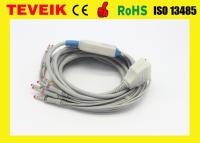 China ECG cable with integrated 10 lead wires for Fukuda ME EKG machine for sale