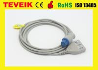 China Round 10 Pin ECG Trunk Cable For Datex Patient Monitor , LL Type 3 Leads ECG Patient Cable for sale