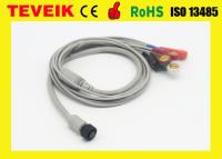 China GE Holter Recorder Medical ECG Cable With Integrated 5 Lead Wires for sale