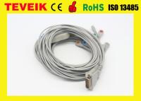 China Ten Leads ECG Cable With Snap / ECG Monitor Leads For Schiller EKG Machine , DB 15pin for sale