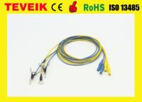 China Customize Flexible Soft EEG Cable With Gold Plated Copper Cup , eeg electrodes for sale