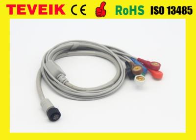 China Compatible GE Marquette Rozinn Holter Patient ECG Cable / ecg  Leadwires 5 leads for sale